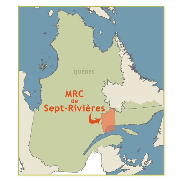 Carte du territoire - MRC Sept-Rivières